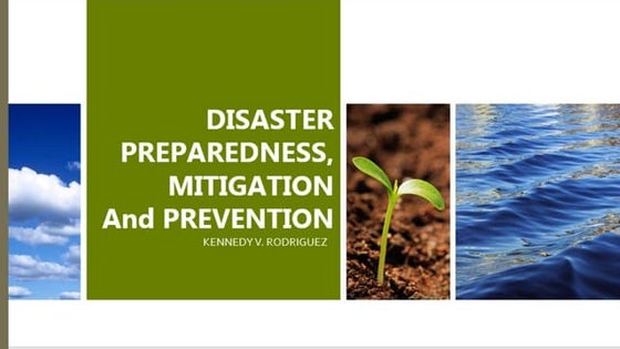 Disaster preparedness & mitigation | PPT