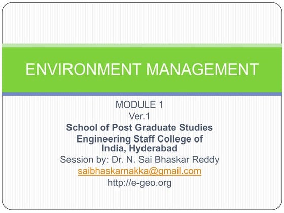 PREPARATION OF ENVIRONMENTAL AND SOCIAL MANAGEMENT PLAN | PDF