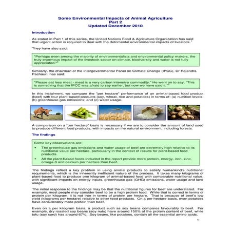 Environmental Impacts of Animal Agriculture - Part 2 | PDF