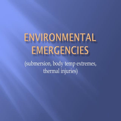 Environmental injuries | PDF