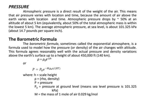 The International Standard Atmosphere (ISA) | PDF