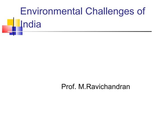 Current environmental issues india | PPT