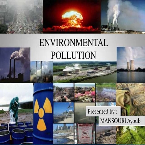 Environmental pollution ppt | PPTX