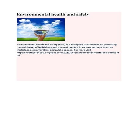 Environmental health | PDF