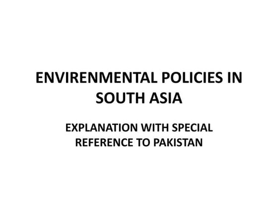 Environmental Policies and Programmes in India.pptx