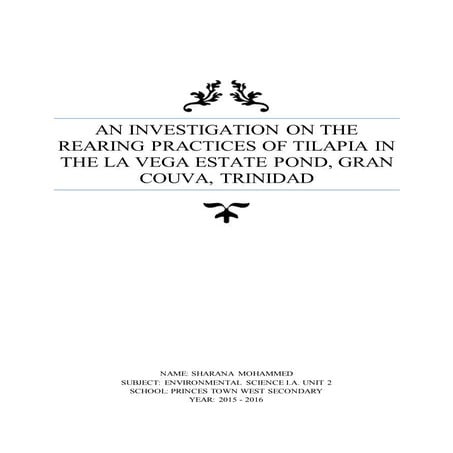 CAPE Environmental Science IA Unit 2 | DOCX