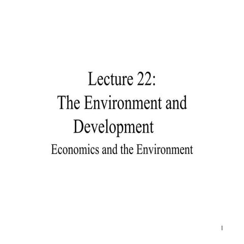 Environment and development | PPT