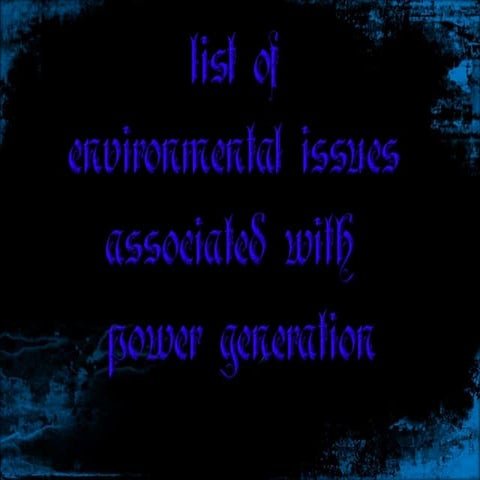 list of environmental issues