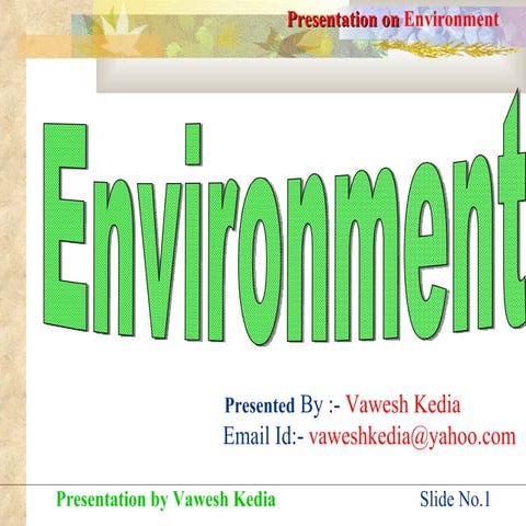 Environment Ppt