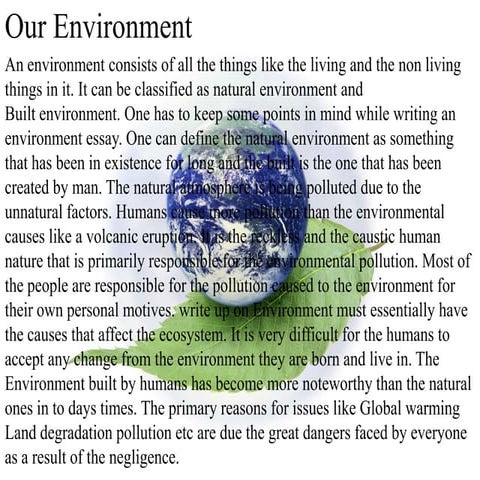 Environment Pollution | PPTX