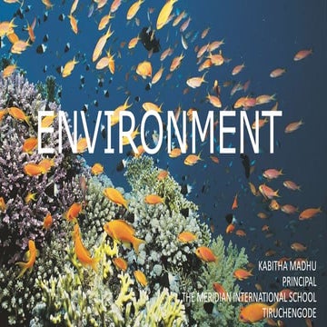 What is Environment? Types and components of environment. | PPTX