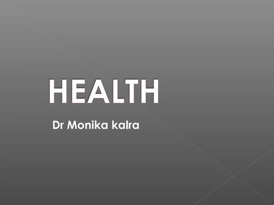 The Six Components of Health | PPT | Wellness | Healthy Living