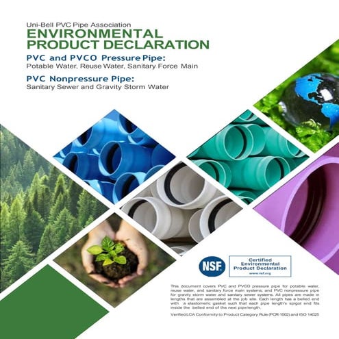 Uni-Bell PVC Pipe Association ENVIRONMENTAL PRODUCT DECLARATION | PDF