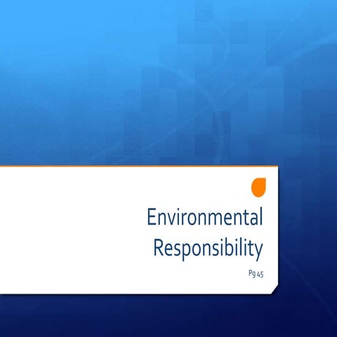Environmental responsibility | PPT