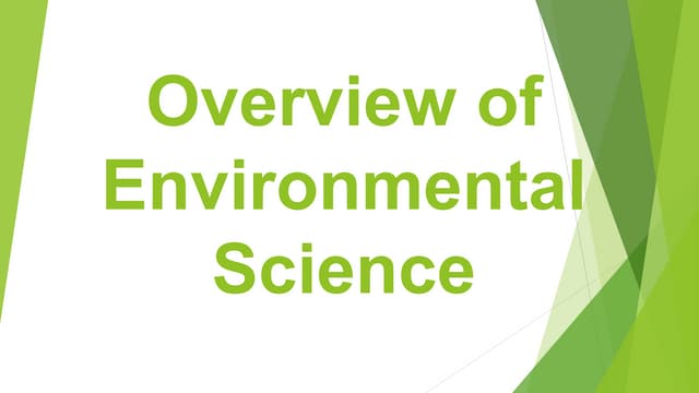 Definition, scope and Importance of environment science | PPTX