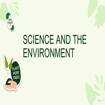 Environment and sustainability | PPTX