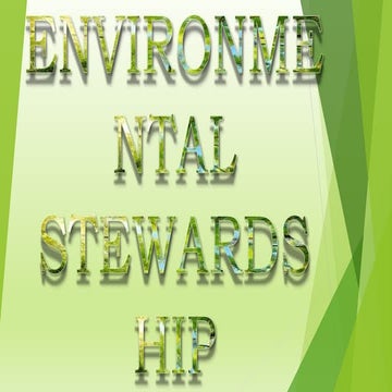 ENVIRONMENTAL STEWARDSHIP (Power Point Presentation).pptx