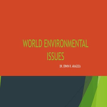 Environmental world-issues powerpoint presentation | PPTX | Environment ...
