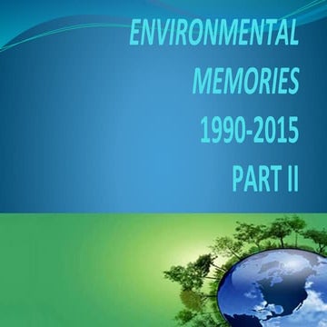Environmental Memories part II | PPTX