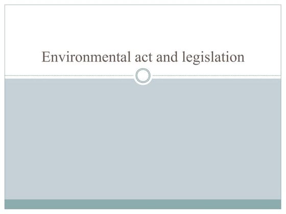 Water (prevention control of pollution) act 1974 | PPTX | Environmental ...