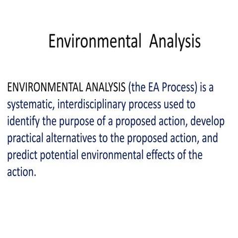 Environmental analysis | PPT