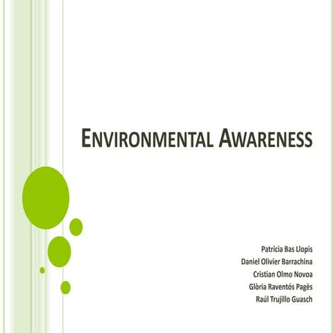 Environmental awareness | PPTX