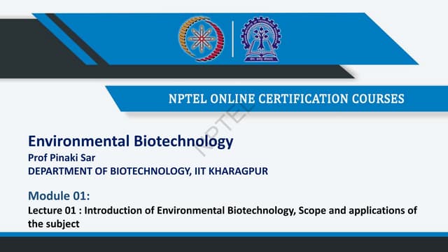 Environmental biotechnology | PPT
