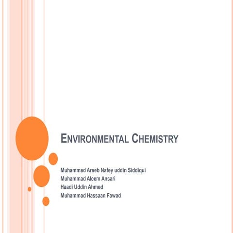 Environmental chemistry | PPT