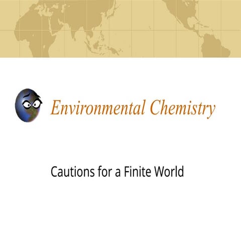 Environmental Chemistry: the basic concept | PPT