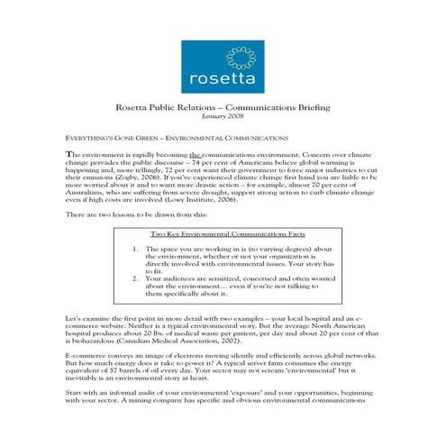 Environmental Communications | PDF