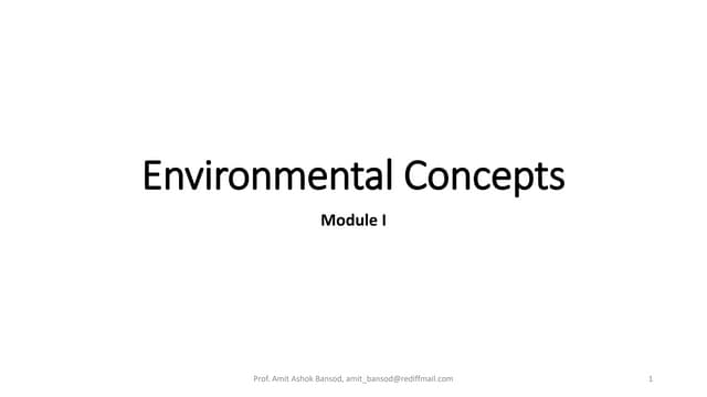 Environment and its segments | PPTX