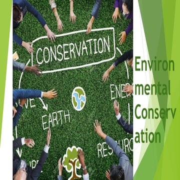 Environmental conservation | PPT