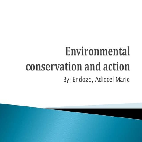 Environmental conservation and action | PPTX