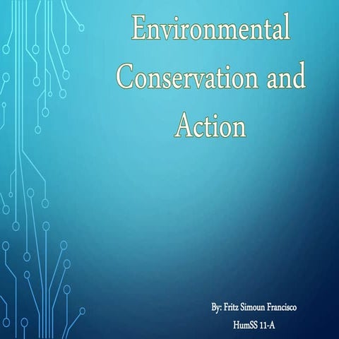 Laurie Flores (environmental conservation and action) | PPTX