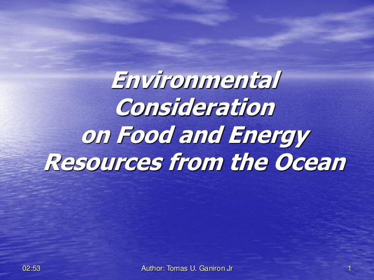 Environmental Consideration