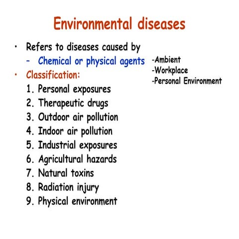 Environmental diseases 1 | PPT