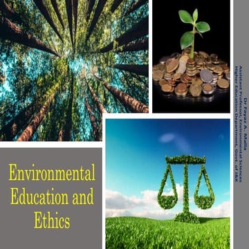 Environmental education and ethics | PPTX