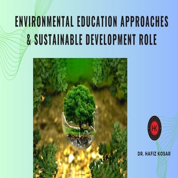 Environmental Education Approaches Sustainable Development Role Pdf