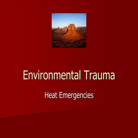 Environmental emergencies | PPTX