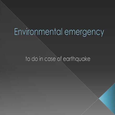 Environmental emergency | PPTX