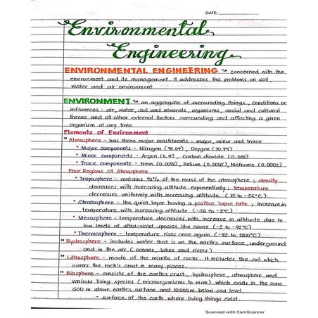 Environmental Engineering Reviewer - Chem Eng | PDF