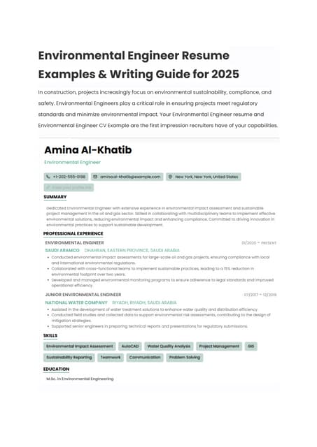 Architect Resume Examples & Writing Guide for 2025 | PDF
