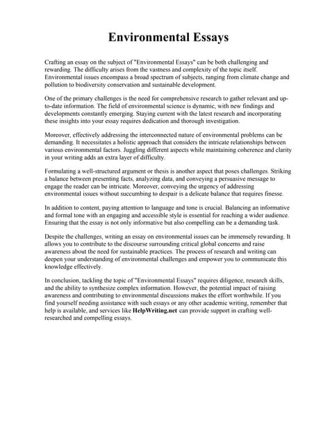 Environment Essay Topics.pdf