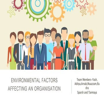 Environmental factors affecting an organisation | PPTX