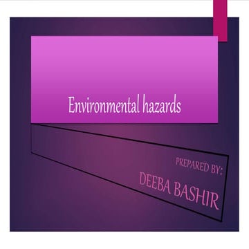 Environmental hazards | PPTX