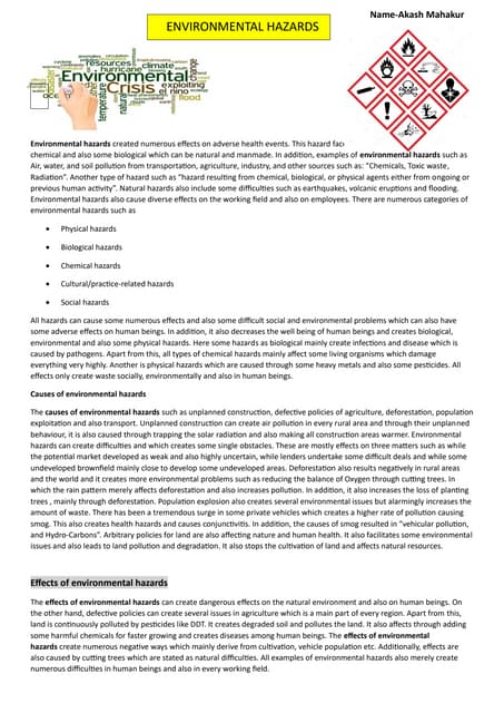 Environmental issues | PPTX