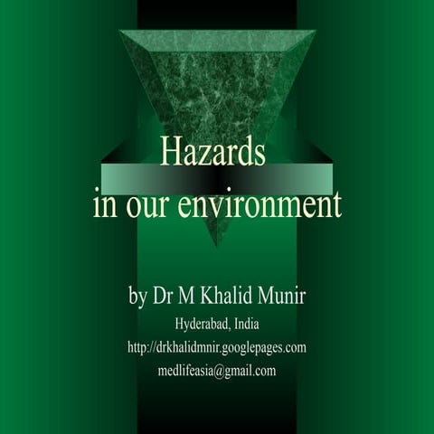 Environmental hazards | PPT