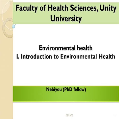 Environmental Hygiene | PPTX