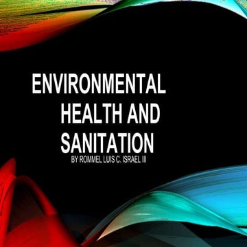 ENVIRONMENTAL HEALTH AND SANITATION (community Health) | PPTX