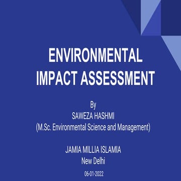 Environmental Impact Assessment | PPTX